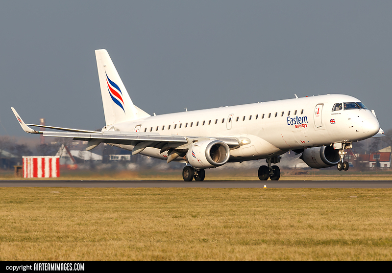 Embraer ERJ-190LR Eastern Airways G-CLYU - AirTeamImages.com