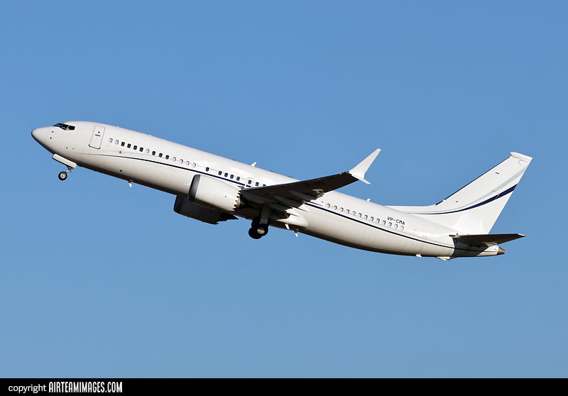 Boeing Business Jet BBJ Max 8 Private VP-CMA - AirTeamImages.com