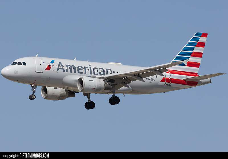 Airbus A319-112 American Airlines N742PS - AirTeamImages.com