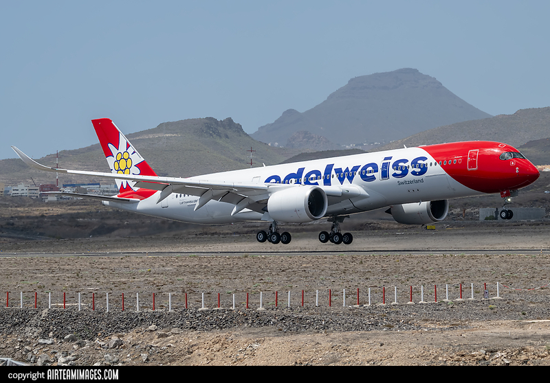Airbus A350-941 Edelweiss Air HB-IHF - AirTeamImages.com