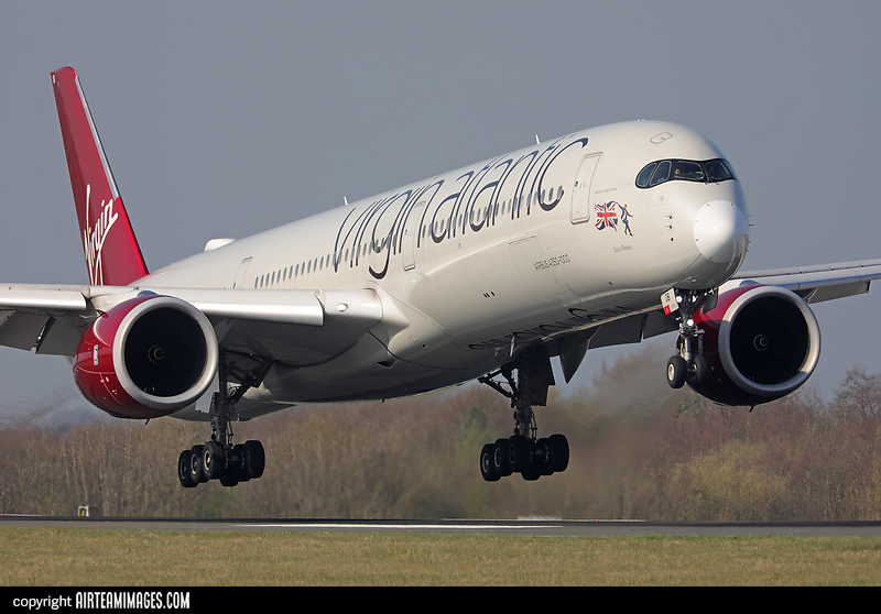 Airbus A350-1041 Virgin Atlantic Airways G-VBOB - AirTeamImages.com
