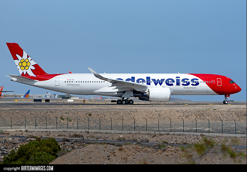 Airbus A350-941 Edelweiss Air HB-IHF - AirTeamImages.com
