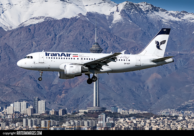 Airbus A319-112 Iran Air EP-IEP - AirTeamImages.com