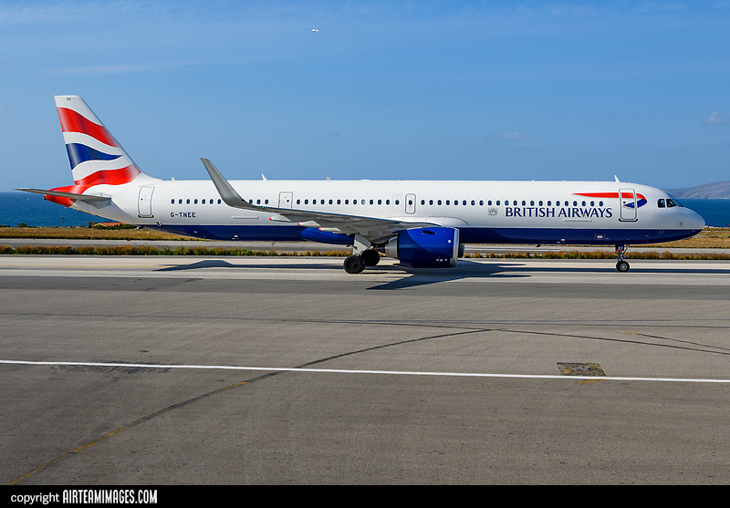 Airbus A321-251NX British Airways G-TNEE - AirTeamImages.com