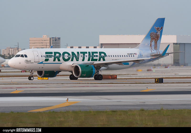 Airbus A320-251N Frontier Airlines N348FR - AirTeamImages.com