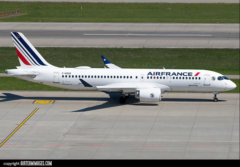 Airbus A220-300 Air France F-HZUX - AirTeamImages.com