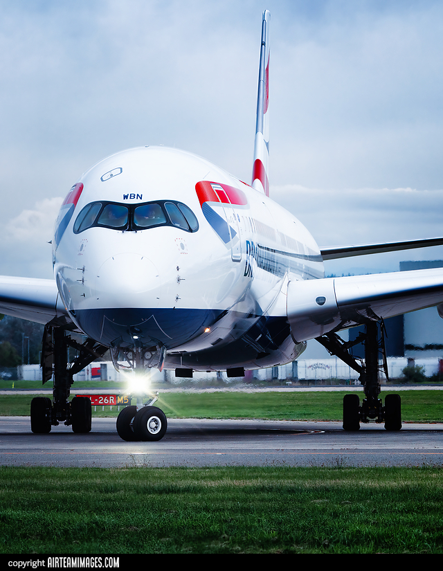 Airbus A350-1041 British Airways G-XWBN - AirTeamImages.com