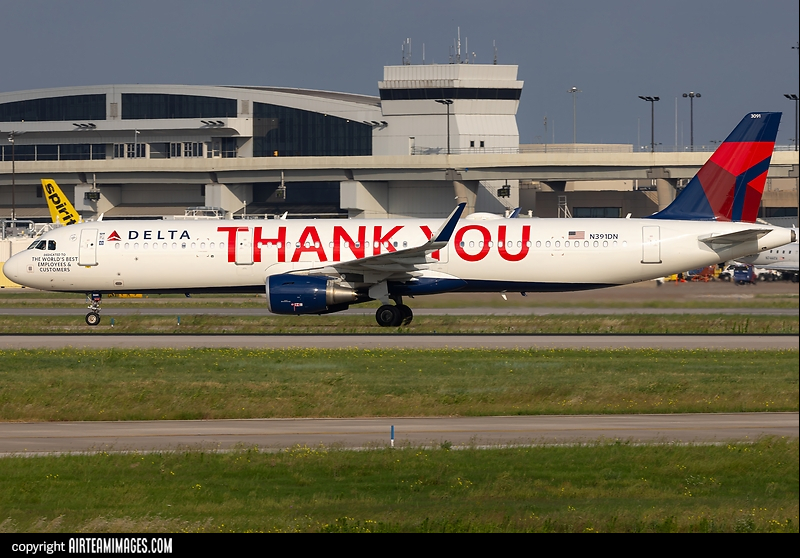Airbus A321-211 Delta Air Lines N391DN - AirTeamImages.com