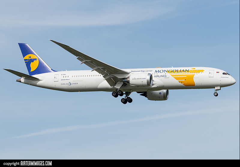Boeing 787-9 Dreamliner MIAT Mongolian Airlines EI-MGL - AirTeamImages.com