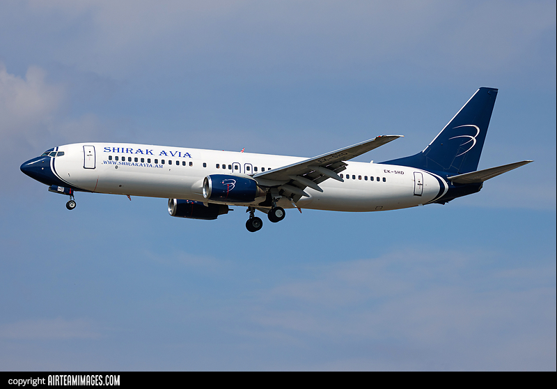 Boeing 737-86N Shirak Avia EK-SHD - AirTeamImages.com
