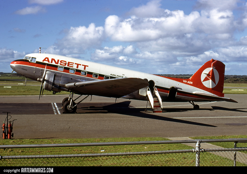 Douglas DC-3-G202A Ansett Australia VH-ABR - AirTeamImages.com