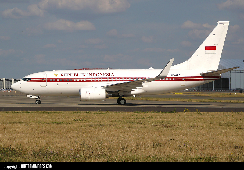 Boeing Business Jet BBJ Indonesia Government PK-GRD - AirTeamImages.com