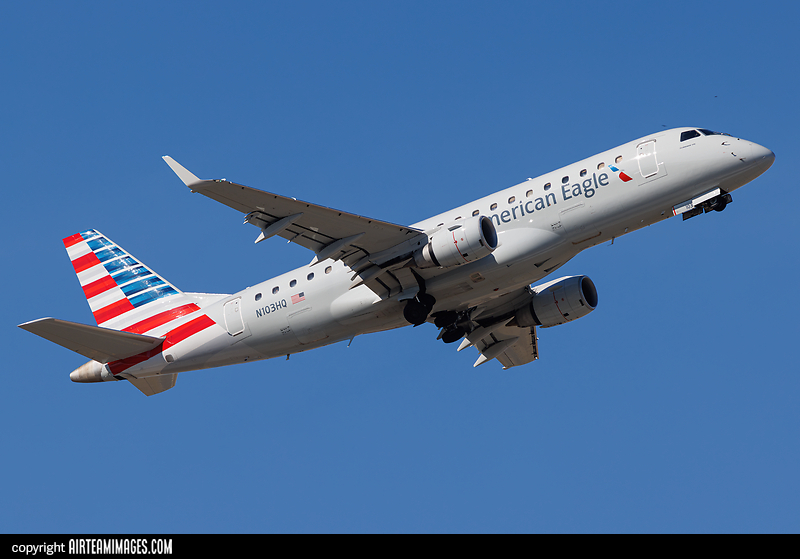 Embraer ERJ-175LR American Eagle (Republic Airways) N103HQ ...