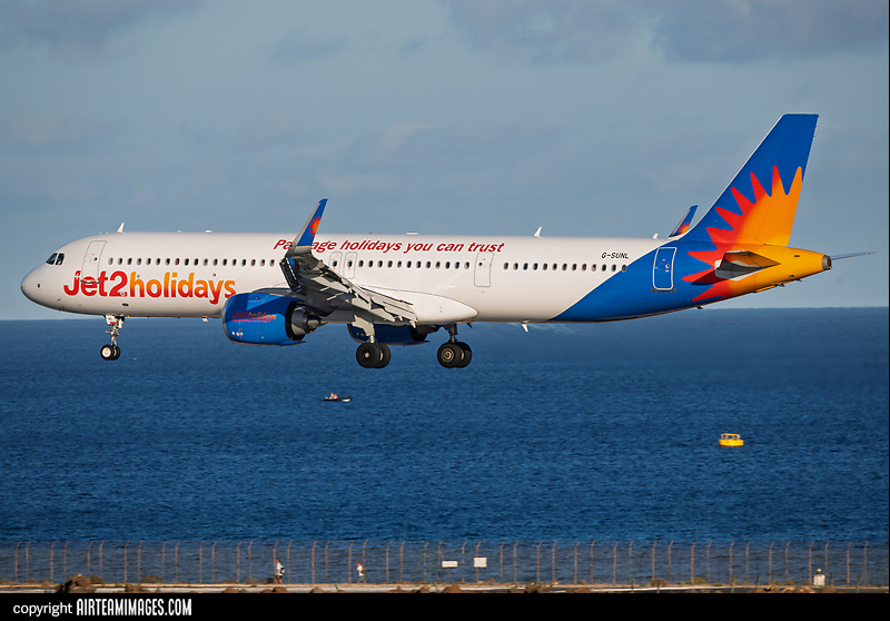 Airbus A321-251NX Jet2 G-SUNL - AirTeamImages.com