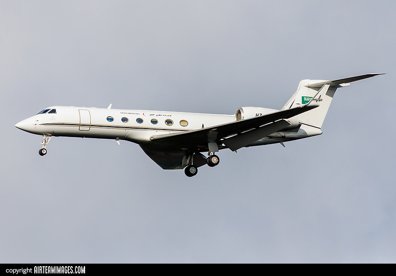 Gulfstream V Saudi Medevac HZ-MS5A - AirTeamImages.com