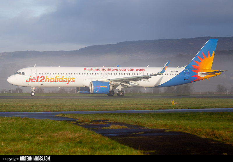 Airbus A321-251NX Jet2 G-SUNF - AirTeamImages.com