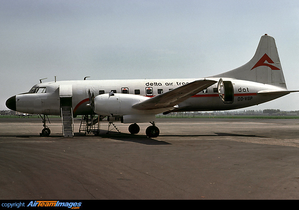 Convair CV-440 Metropolitan Delta Air Transport OO-VGP - AirTeamImages.com