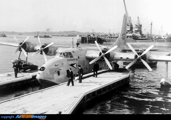 Short S-45 Solent 3 BOAC - British Overseas Airways Corporation G-AHIN ...