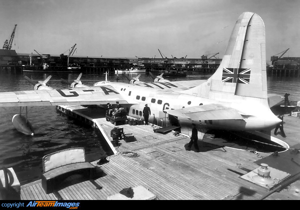 Short S-45 Solent 3 BOAC - British Overseas Airways Corporation G-AHIN ...