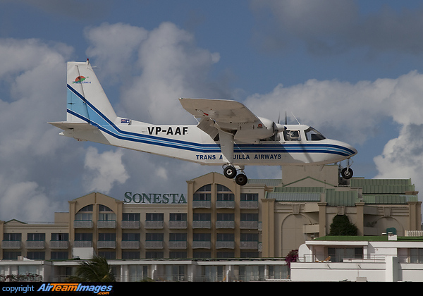 Britten-Norman Islander Trans Anguilla Airways VP-AAF - AirTeamImages.com