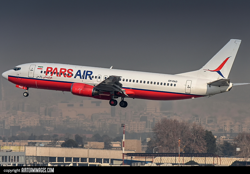 Boeing 737-448 Pars Air EP-PAO - AirTeamImages.com