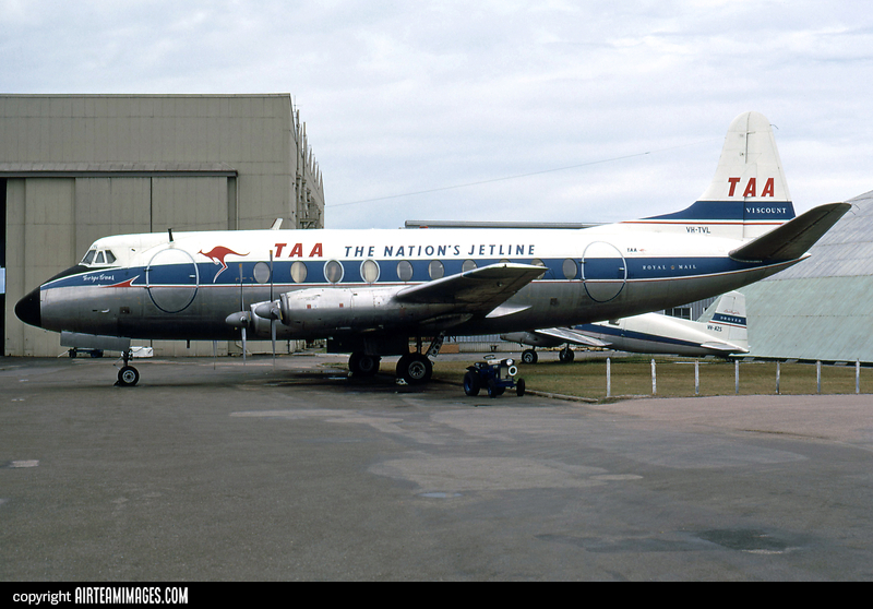 Vickers 756C Viscount Trans Australia Airlines VH-TVL - AirTeamImages.com
